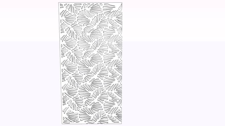 LEAF WALL PANEL 3d model