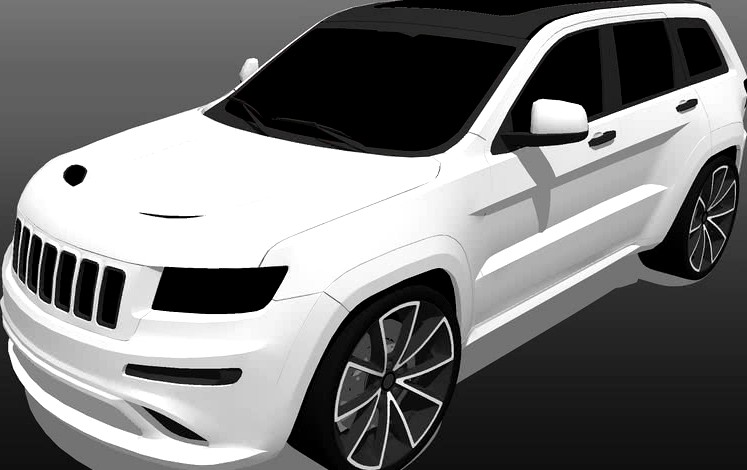2013 Jeep Grand Cherokee SRT8 3d model