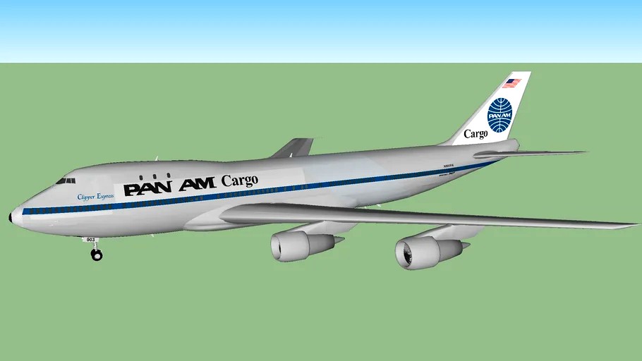 Pan Am Cargo 747-123(SF) 'Clipper Express' (1978) 3d model