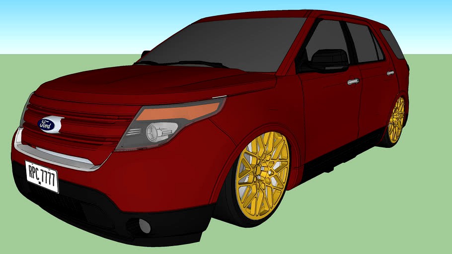 Slammed Explorer 3d model