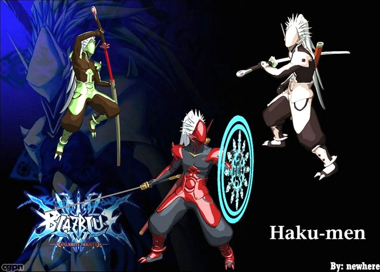 HakuMen BlazBlue RIGGED3d model