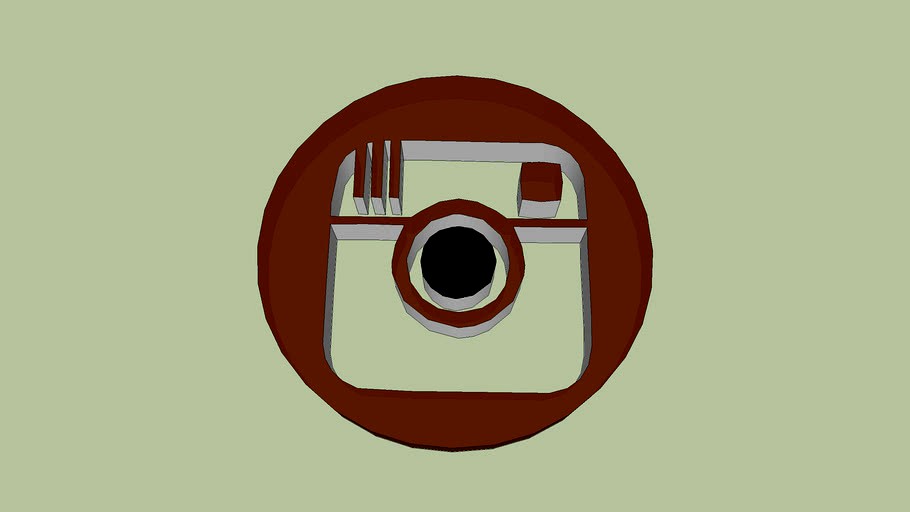 Instagram Logo 3d model