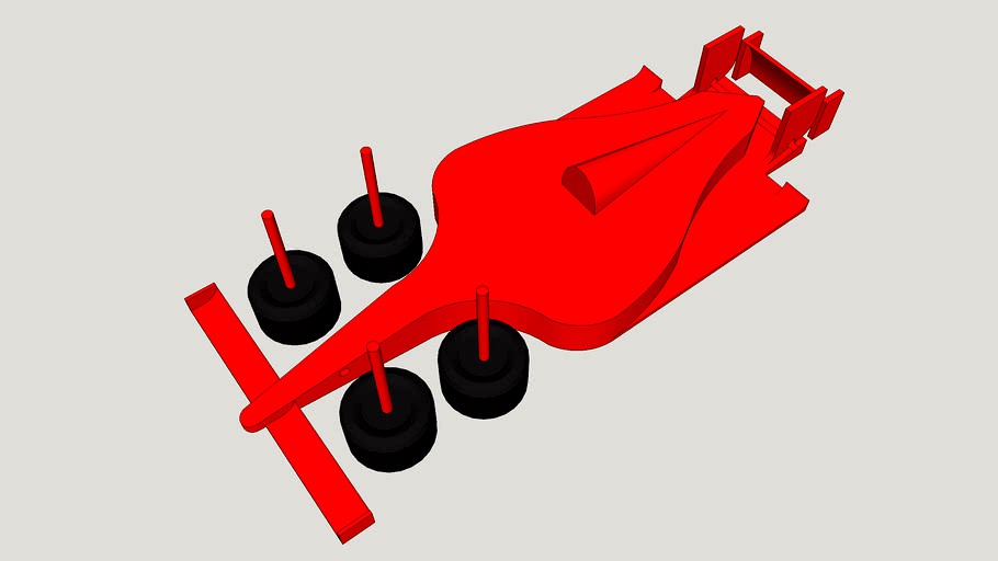 3D-printable F1 car (solid) model
