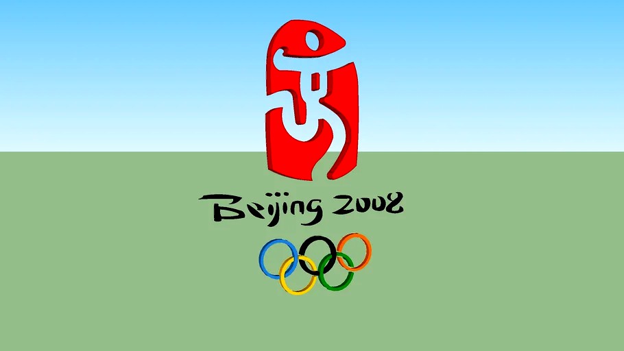 Logo Beijing 2008 Olympics 3D model