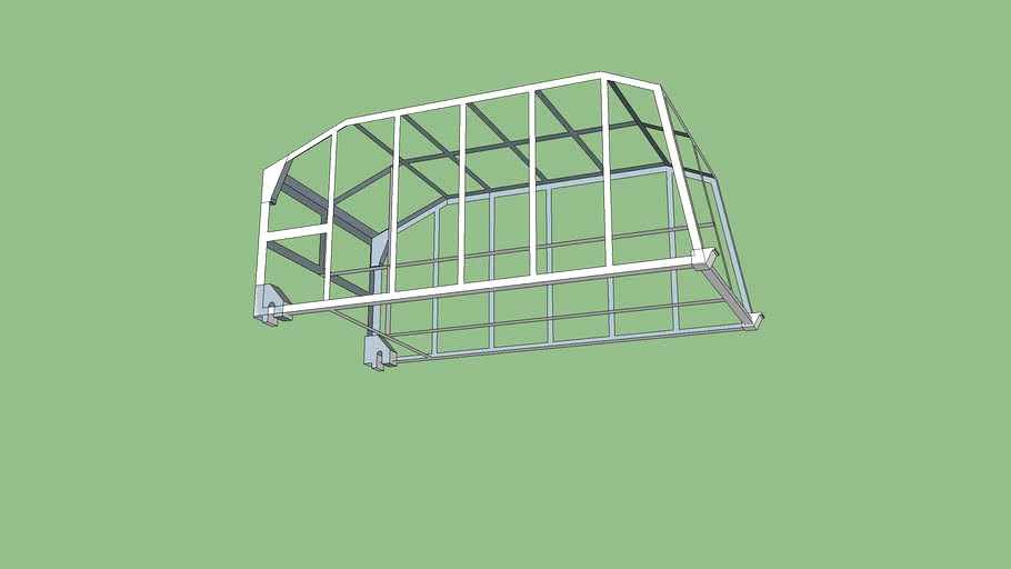 ESA International Standard Payload Rack (6-post) 3d model