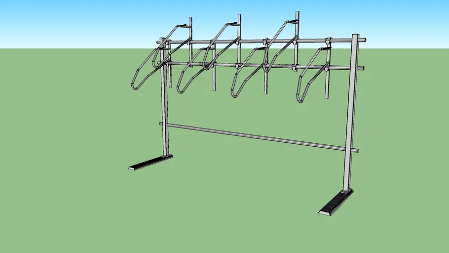 Vertical+ No Scratch Floor System Bike Rack - 7 Bike Single Side - 16 ...