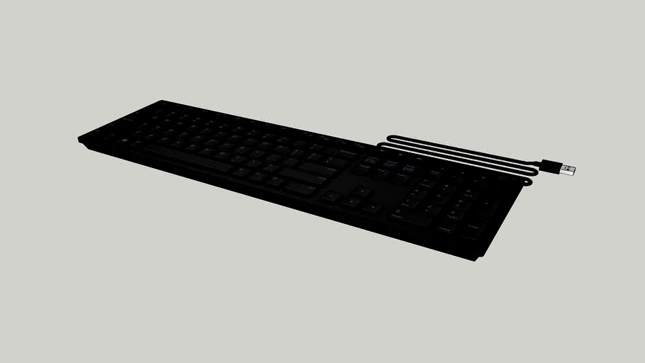 Dell Keyboard 3d model