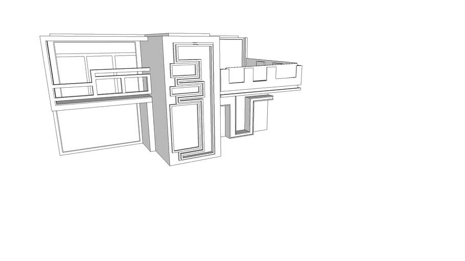 Modern-house.skp 3d model