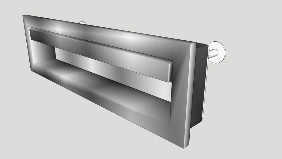 Recessed Drawer Pull 3d model