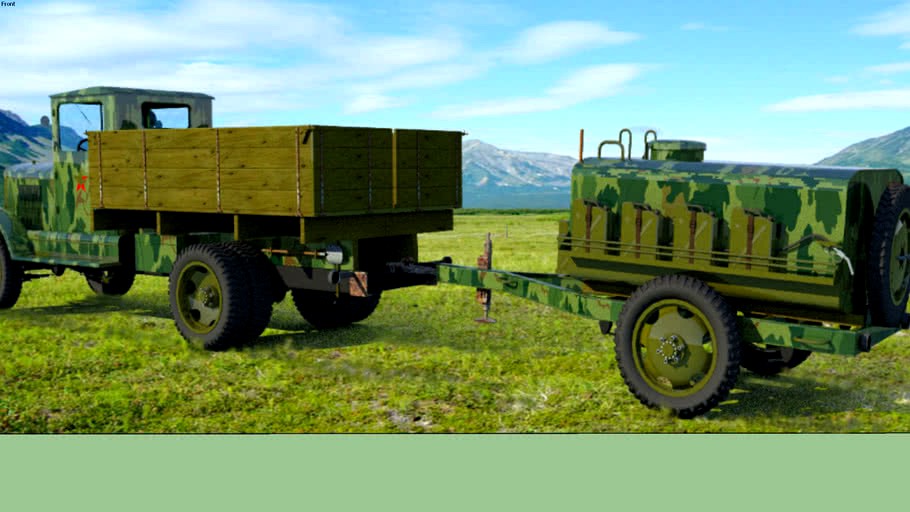 GAZ AA + FUEL TANKER 5000L + RED ARMY WW2 - SOVIET WW2 + LOGISTICAL ...