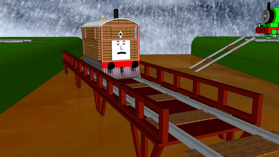 Toby in the flood water 3d model