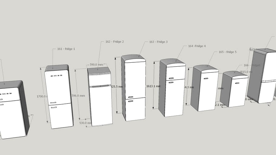 Refrigerators 3d model
