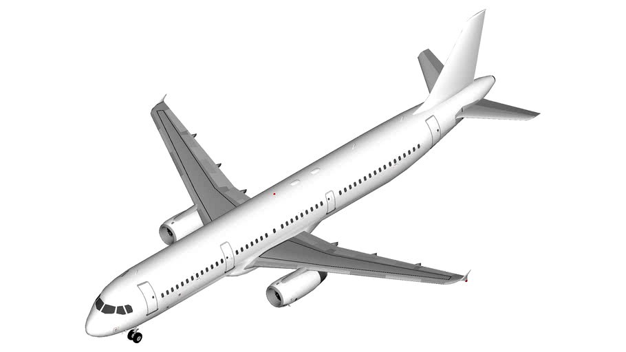 Airbus A321 Winglets IAE 3d model