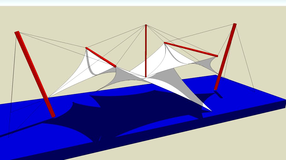 tensile structure 3d model