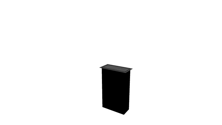 S-Box Pop up plug socket - Closed 3d model