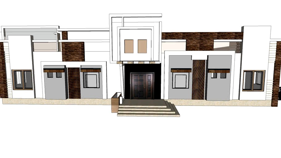 Modern Saudi (khaliji) House 3d model