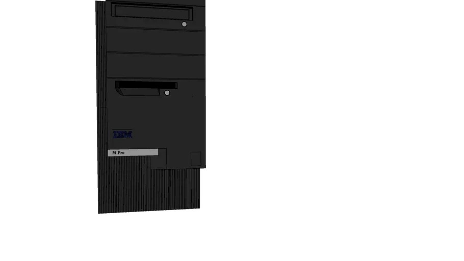IBM IntelliStation M Pro workstation computer 3d model