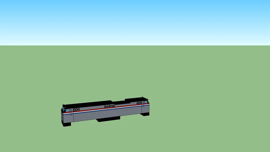 Amtrak E60 #604 3d model