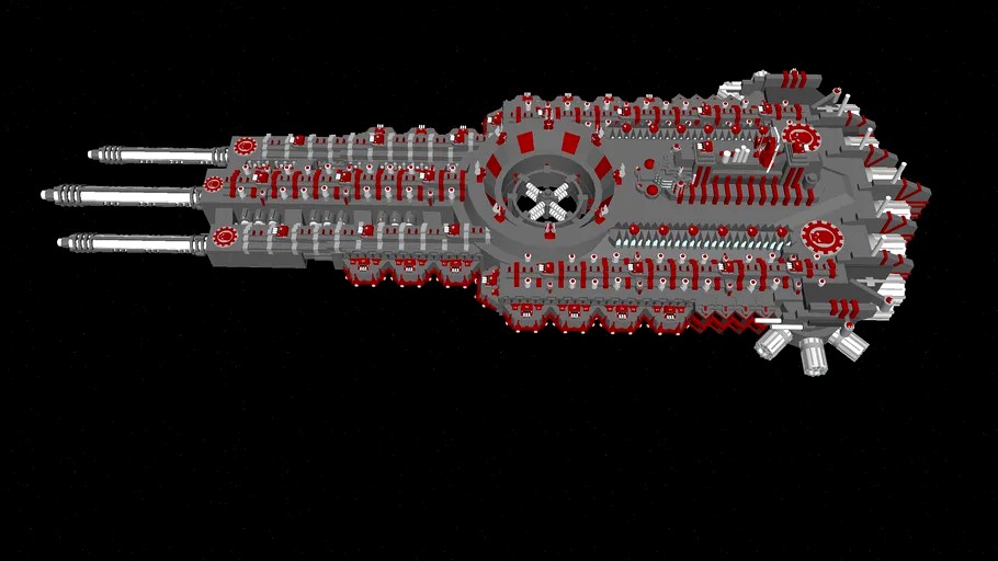 KitBash: Imperial Planet Killer WIP] 3d model