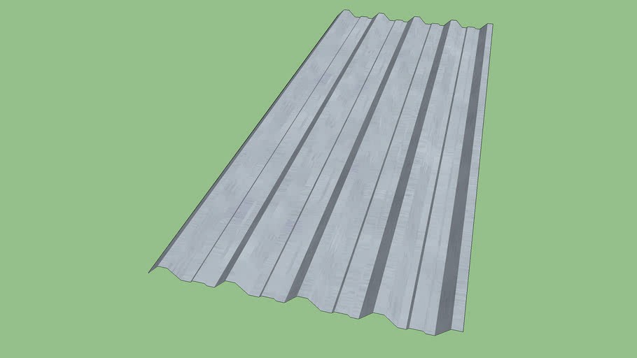 calamina o techo 3d model