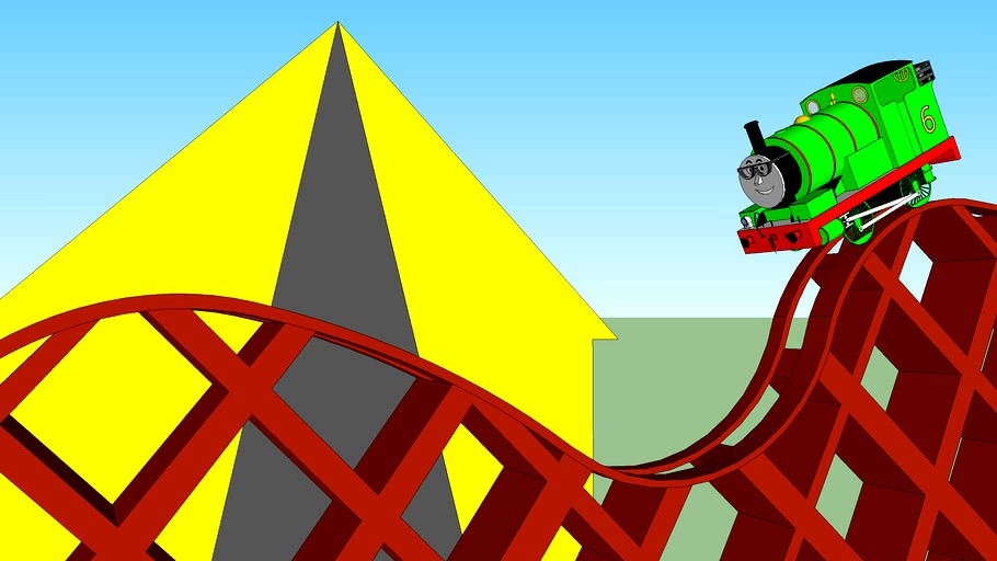 Percy the Roller Coaster 3d model