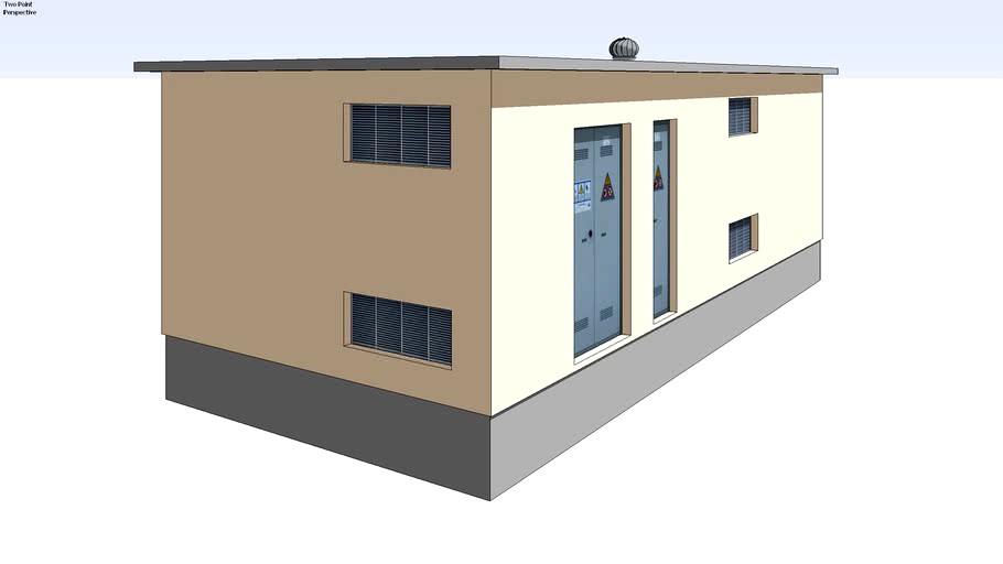 Electric cabin 3d model