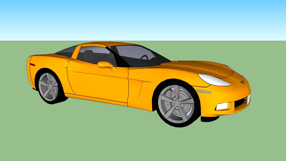chevrolet corvette c6 3d model