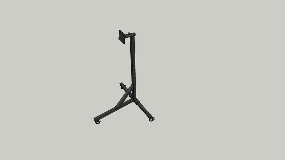 Ford v4 motor standaard 3d model