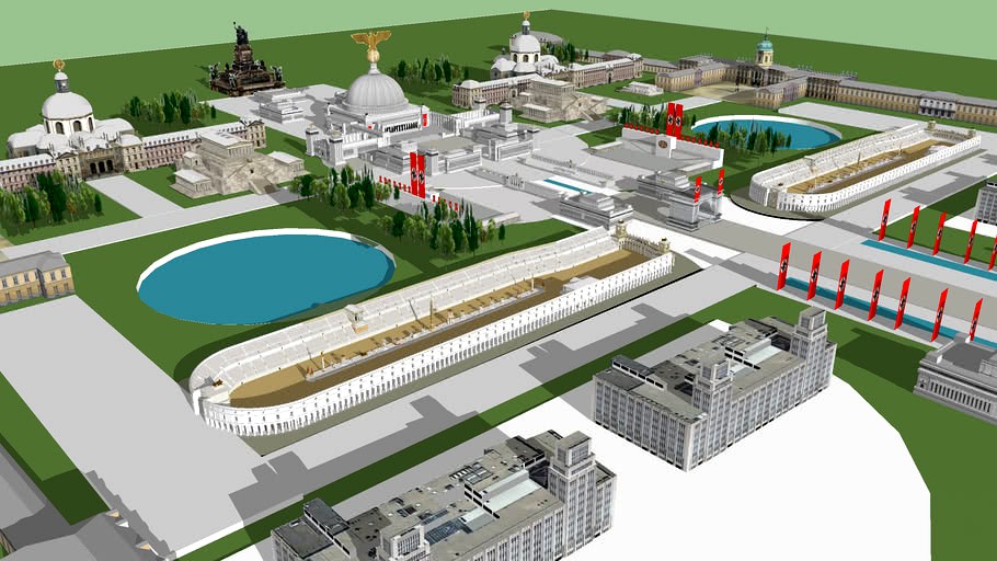 WW2 VOLKSHALE GERMANIA - 1949 SPEE DESIGN 1943-44] 3d model