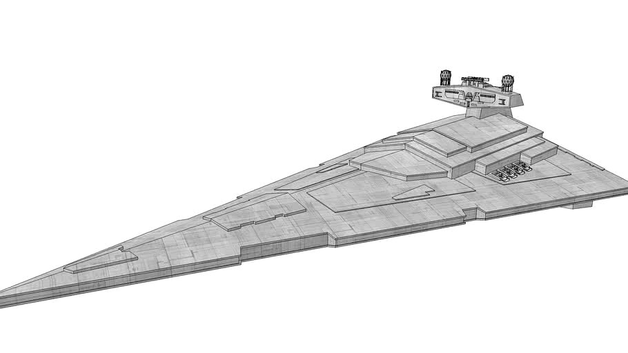 Imperial II class star destroyer 3d model