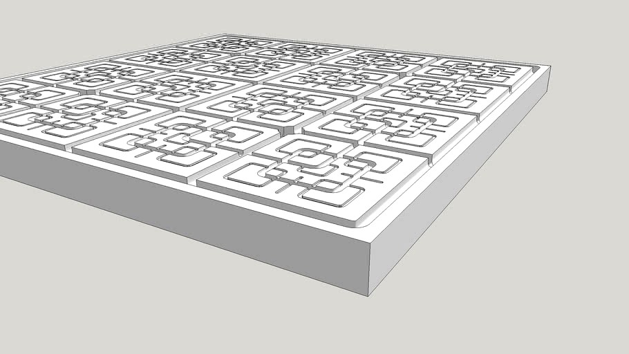 Vacuum table plenum for CNC machine 3d model