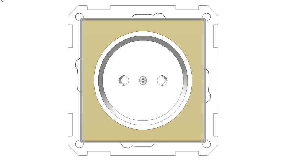 M-Creativ Socket-outlet without earthing contact, shutter, screw ...