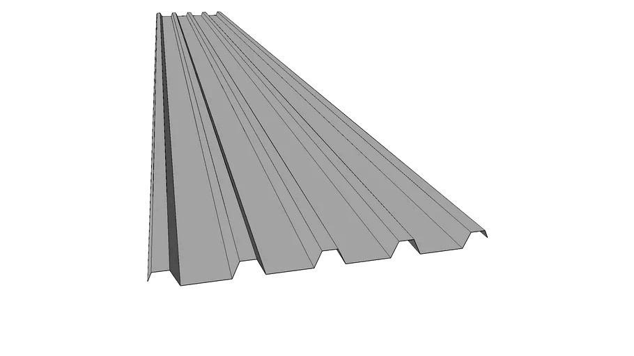 IBR Chromadek Roof Sheet 3d model