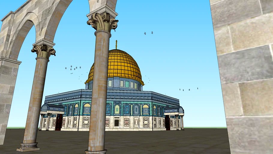 al aqsa mosque 3d model