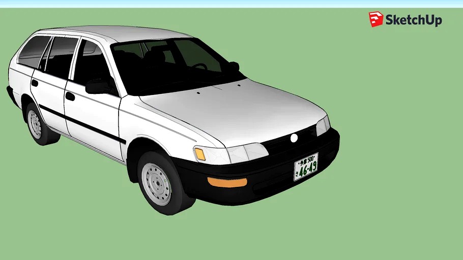 Toyota Corolla Panel Van AE110 3d model
