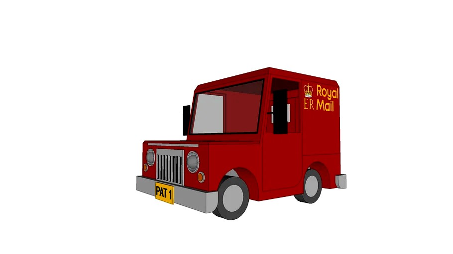 Postman Pat's Van 3d model