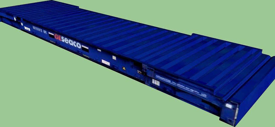 GESEACO Flat Rack Container 40' Collapsed 3d model