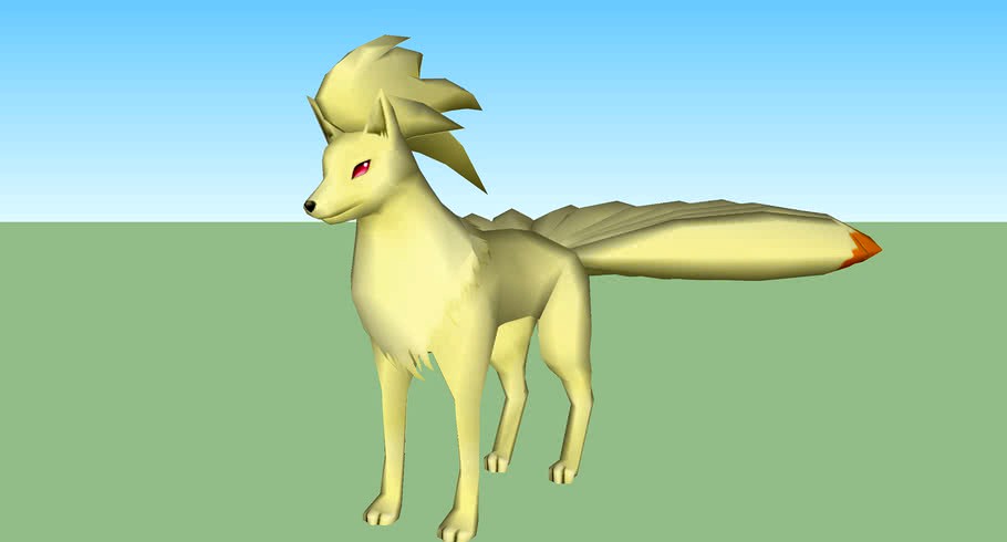 pokemon ninetales 3D model