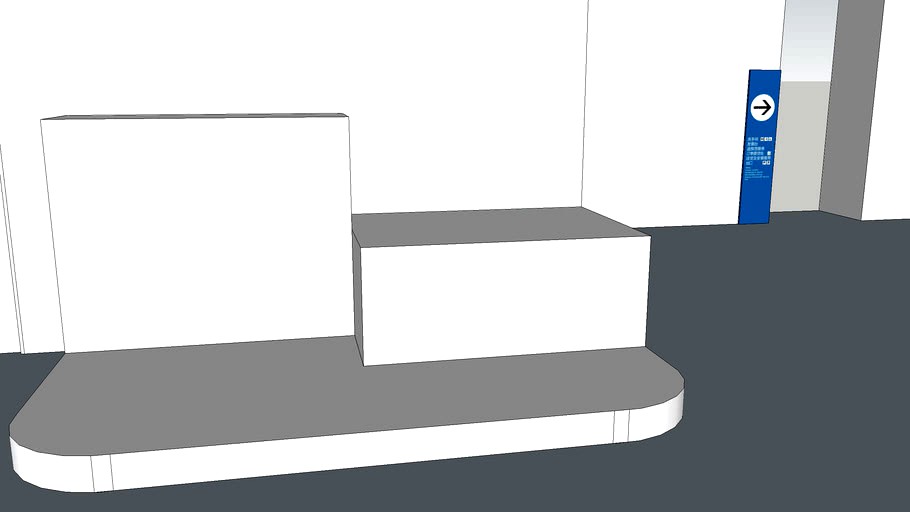 entrance podium 3d model