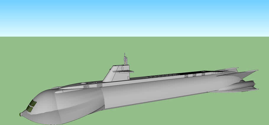 USS Seaview, Voyage to the Bottom of the Sea (revised) 3d model