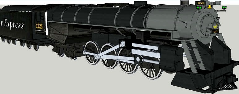 Polar Express Locomotive 3d model