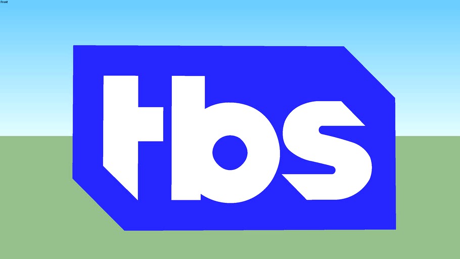 TBS new logo 3d model