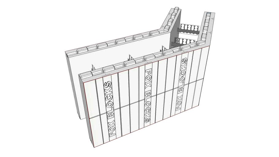 Fox Blocks 6 inch Angle Block 3d model