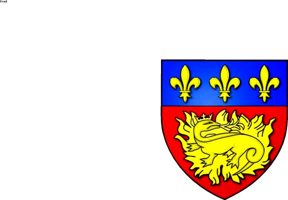 blason de la ville de Sarlat-la-Canéda 3d model