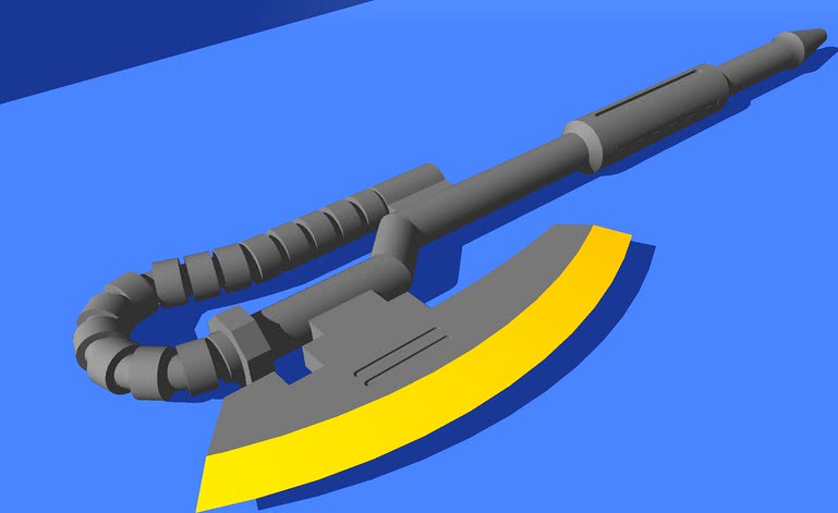 Zaku Weapon Heat Hawk / ヒートホーク 3d model