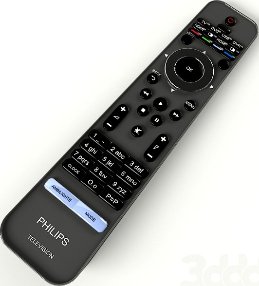 pult tv philips 3d model