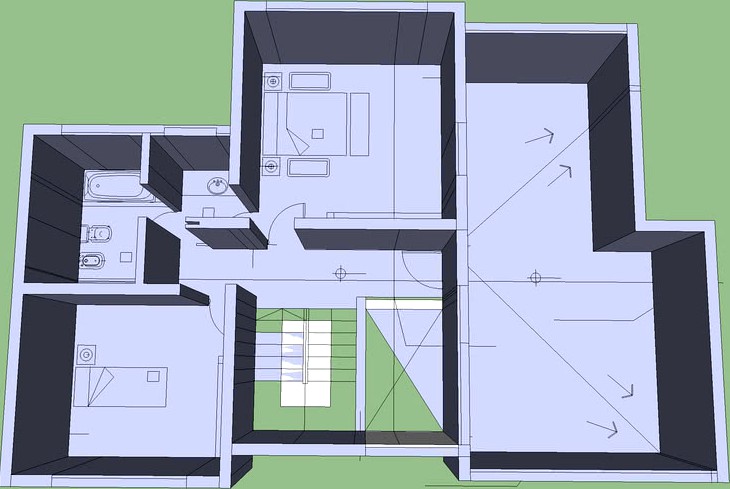 planta alta 3d model