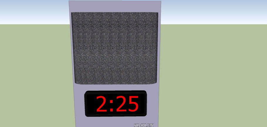 Simplex Digital Clock/Speaker 3d model