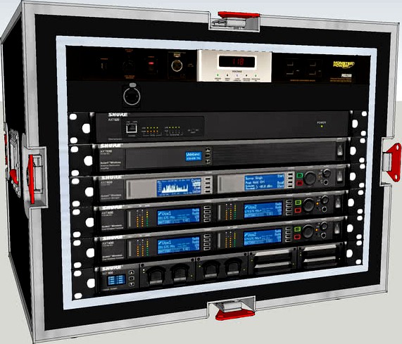 Shure Axient Rack 3d model
