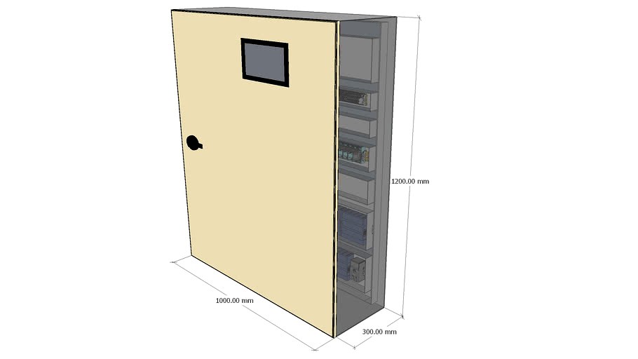 Distech Controls Eclypse Dgp Panel with Double Layer TB 3d model
